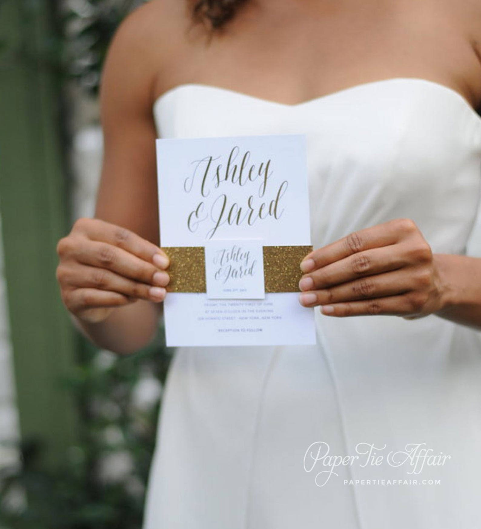 Calligraphy Script Wedding Invitation Wedding Invitation Set - Etsy