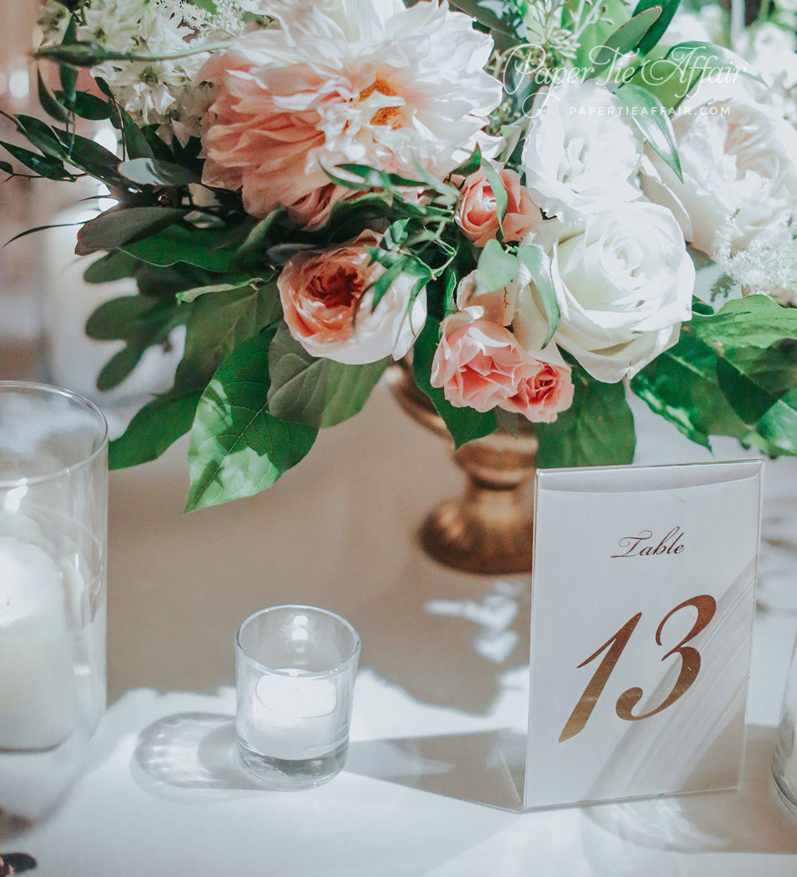 Gold Foil Table Numbers Wedding Table Cards Table Number | Etsy