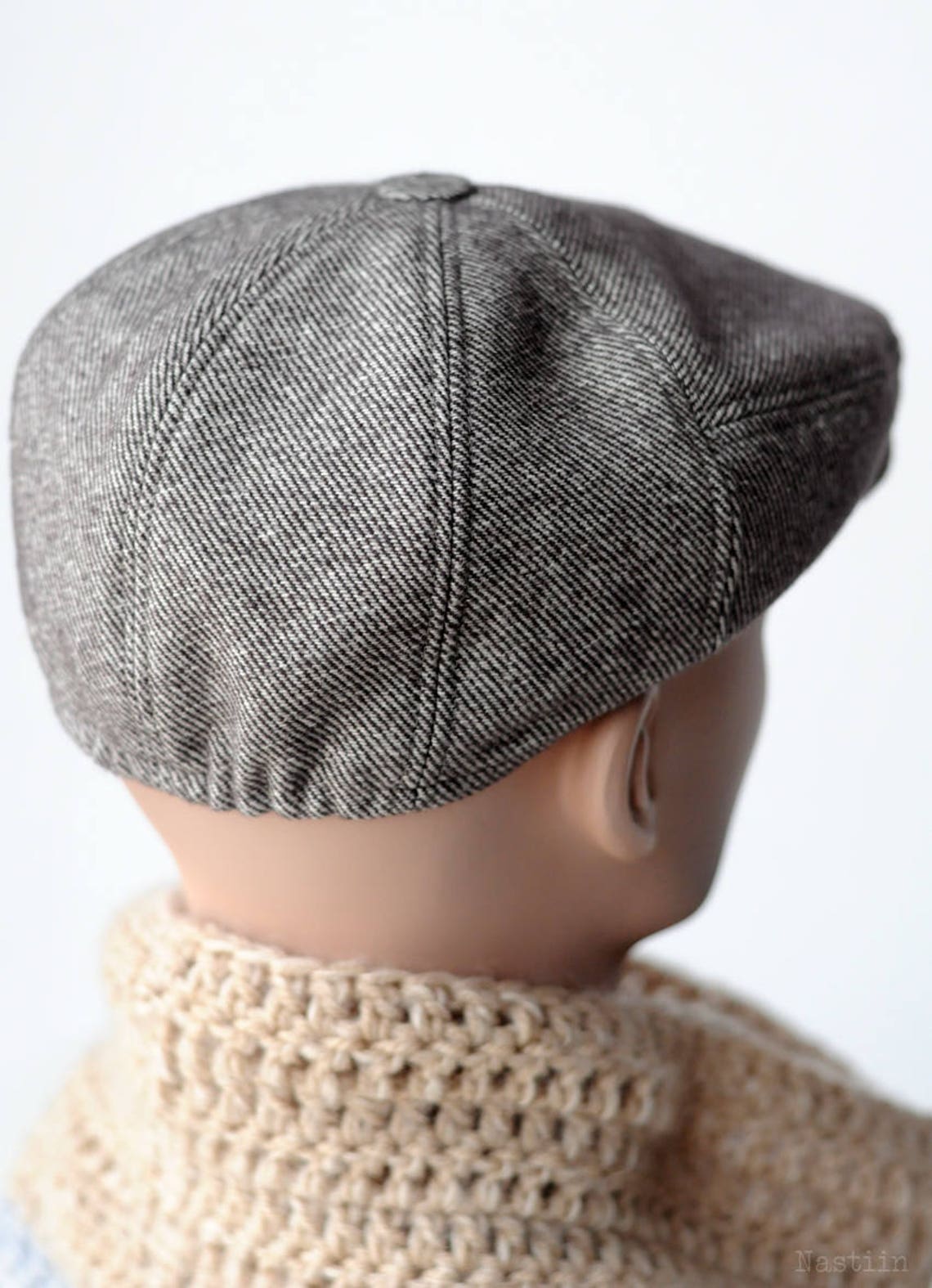 Taupe Newsboy Hat Wool Newspaper Boy Hat for Men Unixex | Etsy