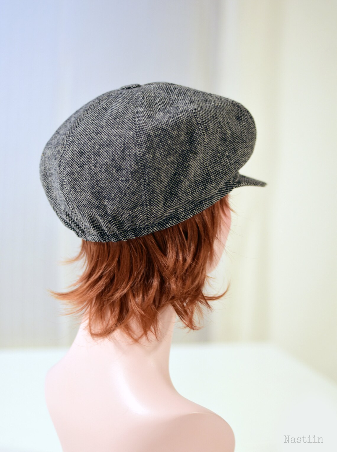 Grey Tweed Newsboy Cap Peaky Blinders Style News Paper Boy - Etsy