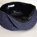 Blue Wool Newsboy Hat, Oversized Cap, Poor Boy Cap for Men and Women ...
