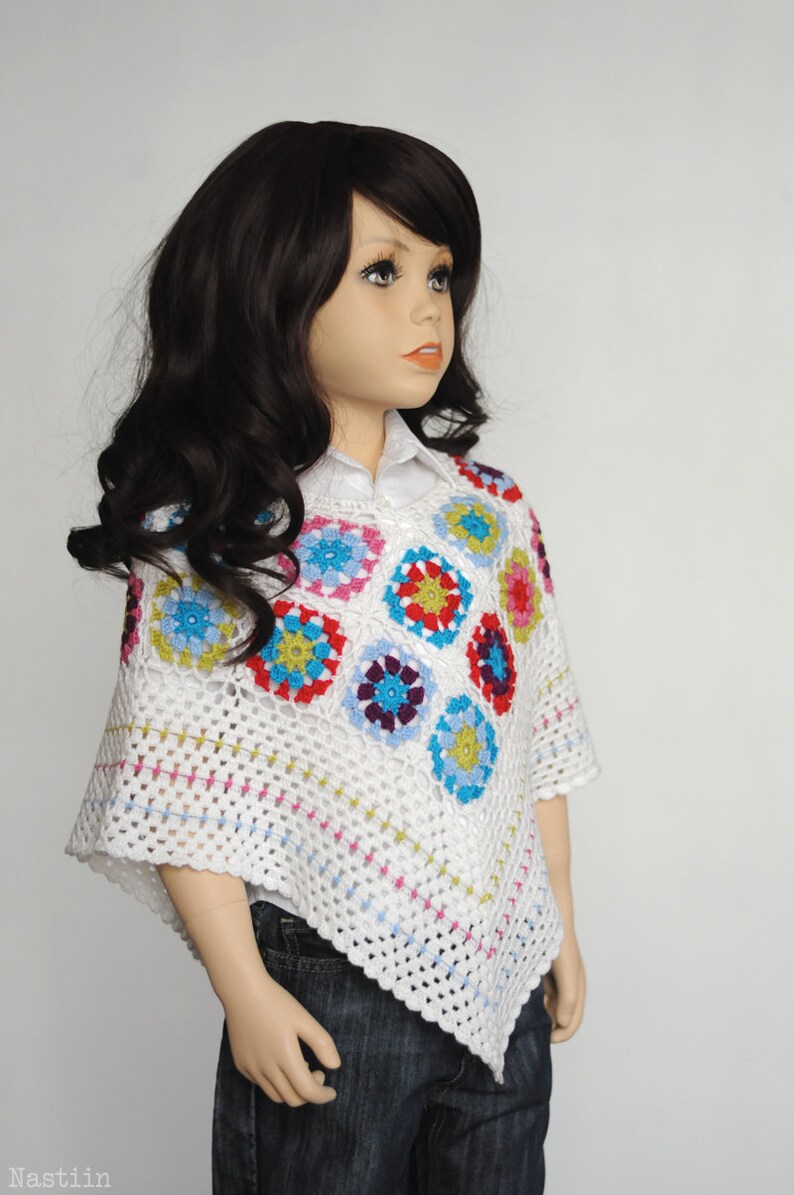 Toddler Crochet Capelet Granny Square Cape for Baby Girl - Etsy