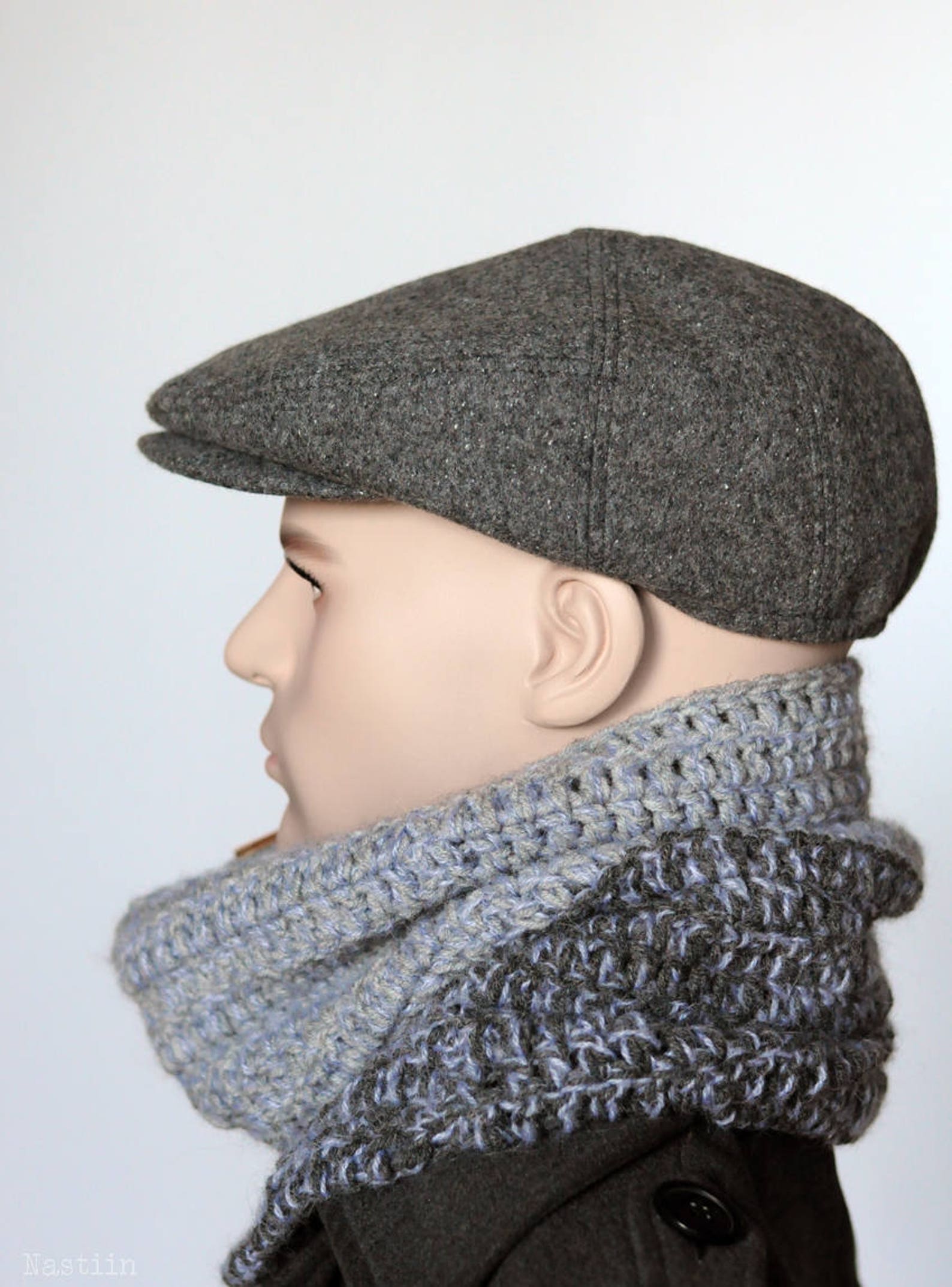 Wool Newsboy Hat Gray Newsboy Cap Driver Cap Mens Newsboy Hat | Etsy