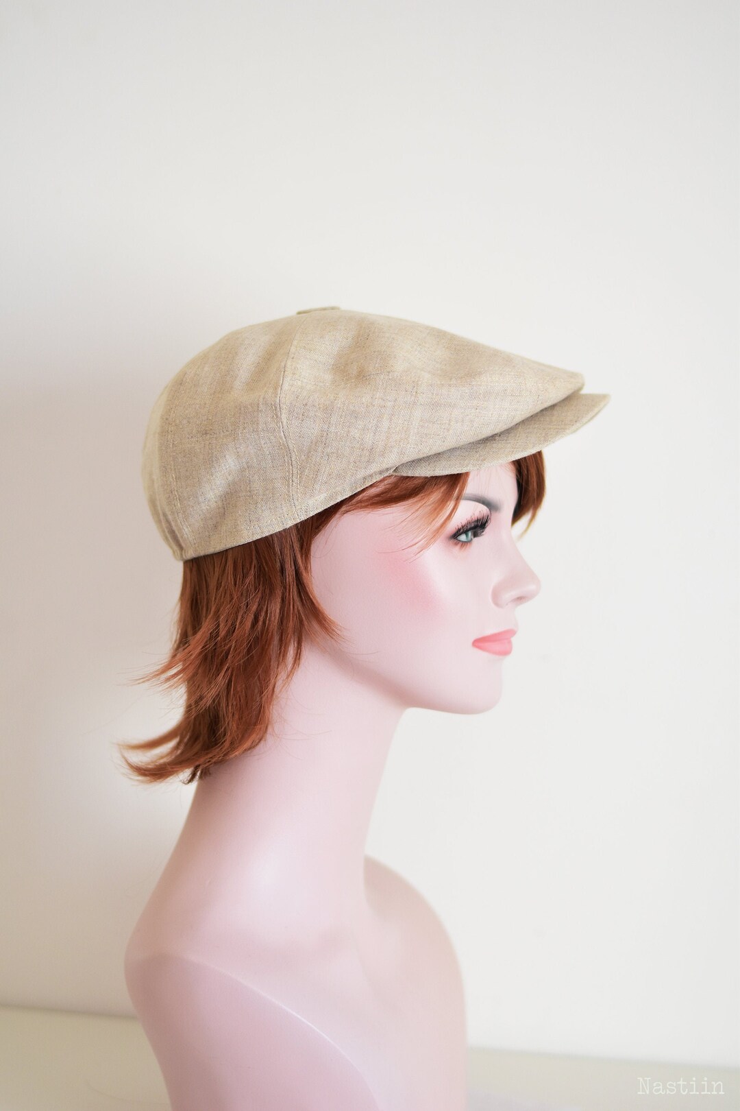 Unisex Linen Flat Hat Summer News Boy Cap for Men Women and - Etsy