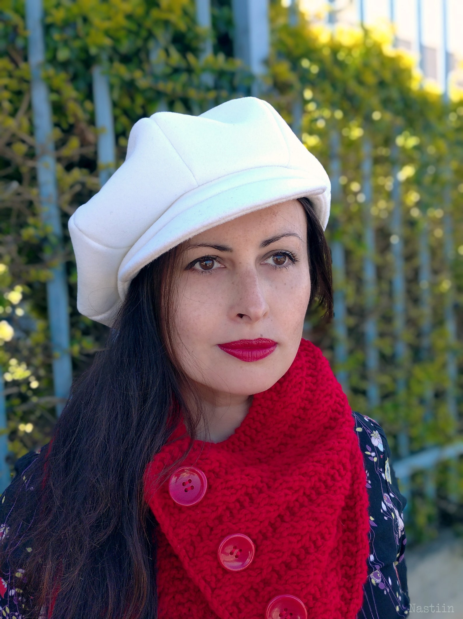 Russet Wool Newsboy Cap, Visor Beret, Handmade Slouch Hat - Etsy