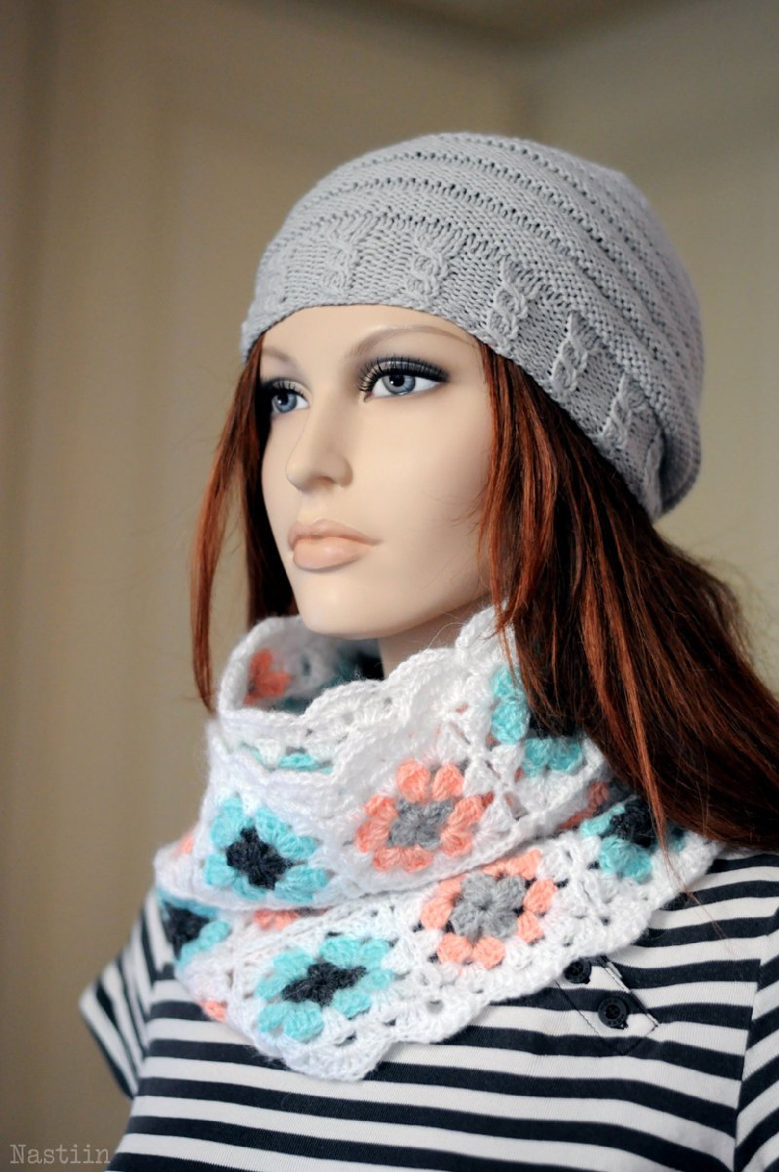 Crochet Loop Scarf for Women Handmade Scarf Knit Infinity Cowl - Etsy