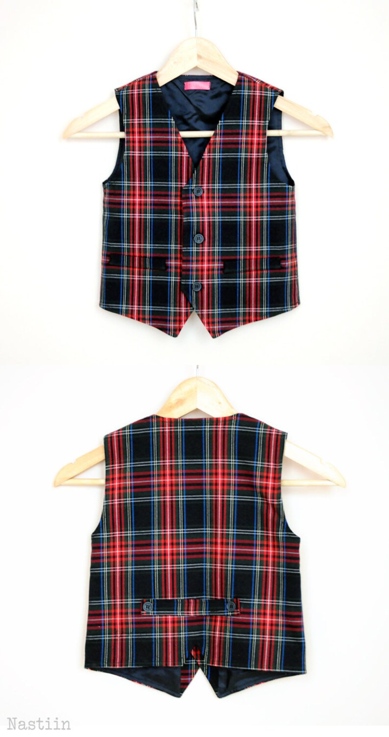 Boys red vest and bow tie Toddler boy vest Baby boy bow tie | Etsy