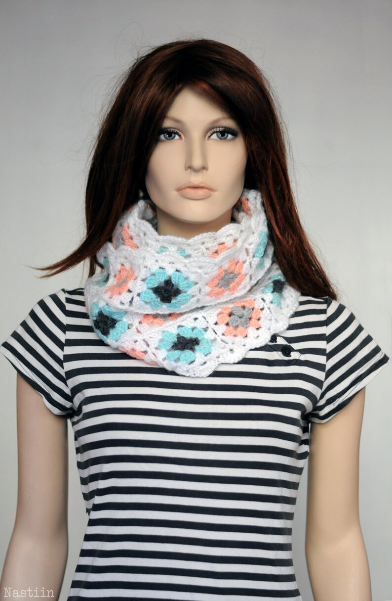 Crochet Loop Scarf for Women Handmade Scarf Knit Infinity Cowl - Etsy