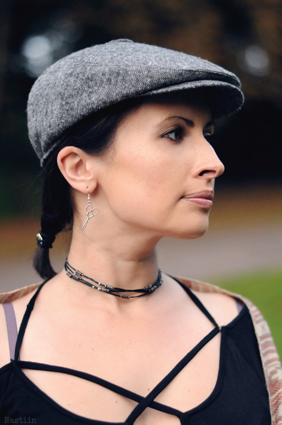 Grey Tweed Cap for Women Newsboy Hat Mens Newsboy Cap Mens Driving Cap ...