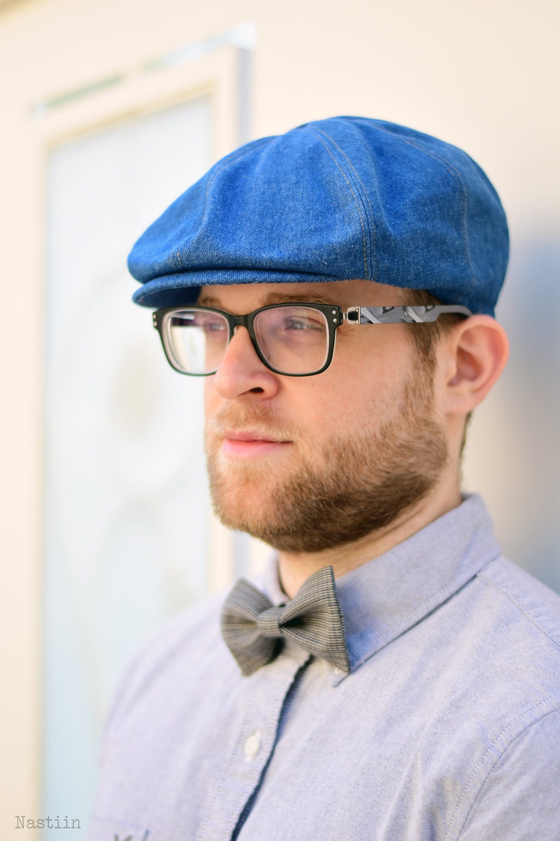 Summer Newsboy Cap in Blue Denim Blue Jeans Newsboy Hat - Etsy