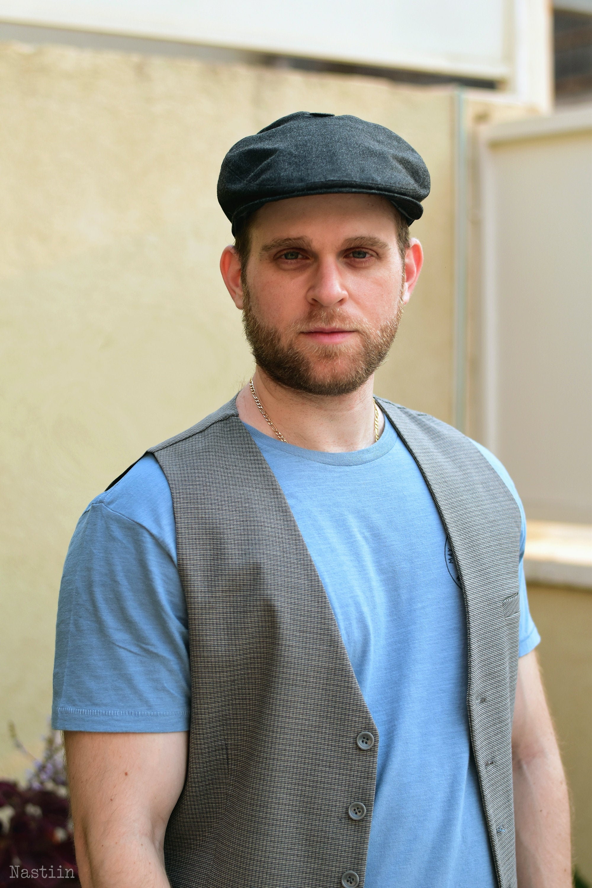 Charcoal newsboy cap unisex flat cap for men dark grey | Etsy