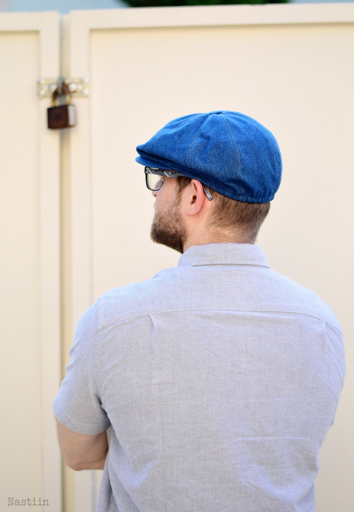 Summer Newsboy Cap in Blue Denim Blue Jeans Newsboy Hat - Etsy