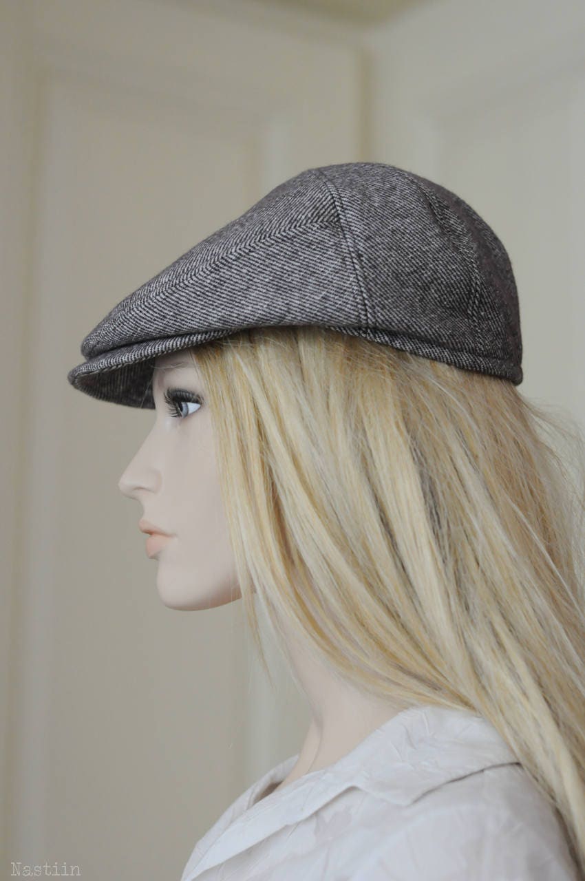 Taupe Newsboy Hat Wool Newspaper Boy Hat for Men Unixex - Etsy Israel