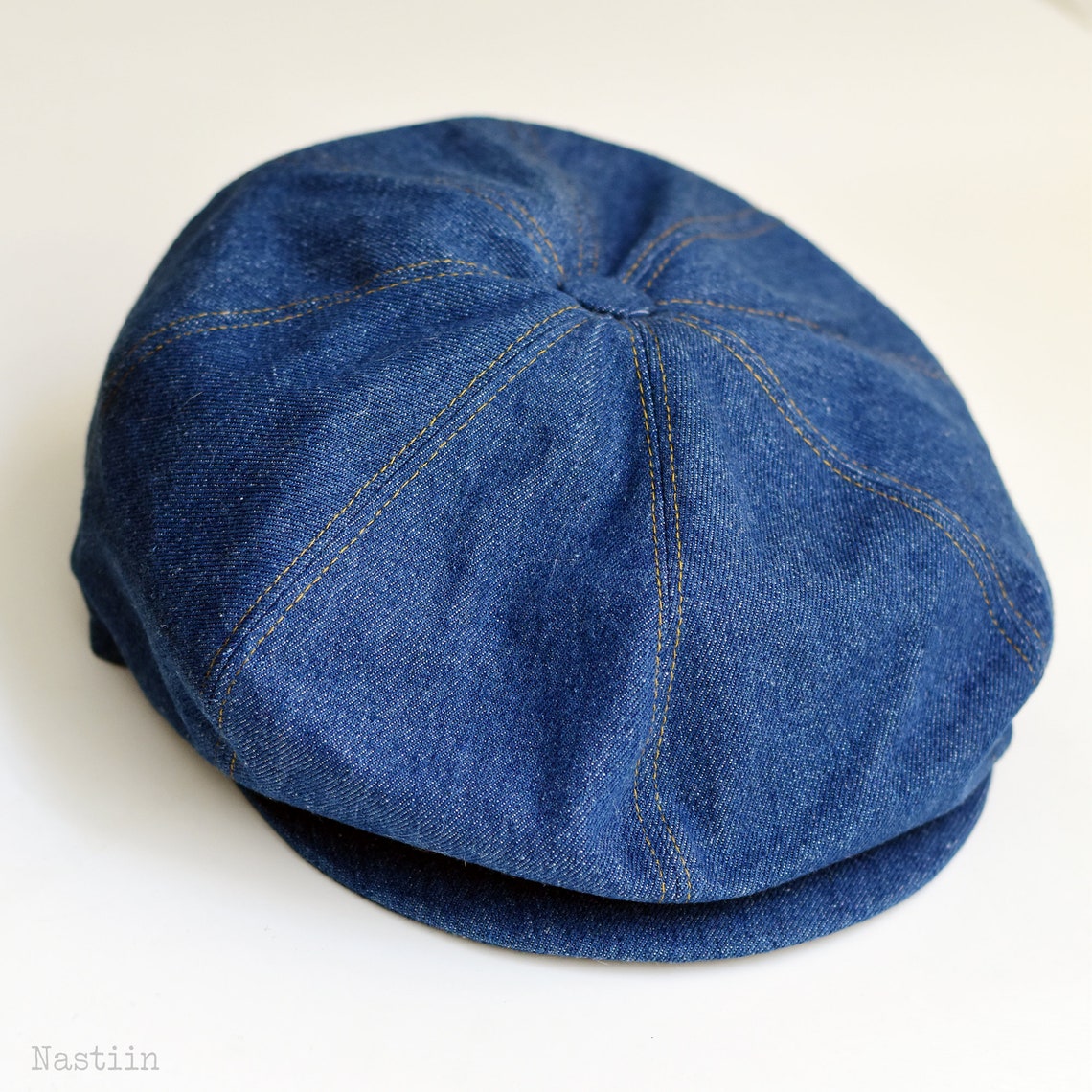 Summer Newsboy Cap in Blue Denim Blue Jeans Newsboy Hat - Etsy