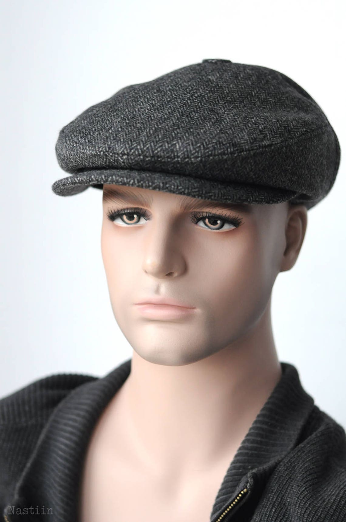 Mens newsboy hat Womens newsboy cap Mens driving cap Grey | Etsy