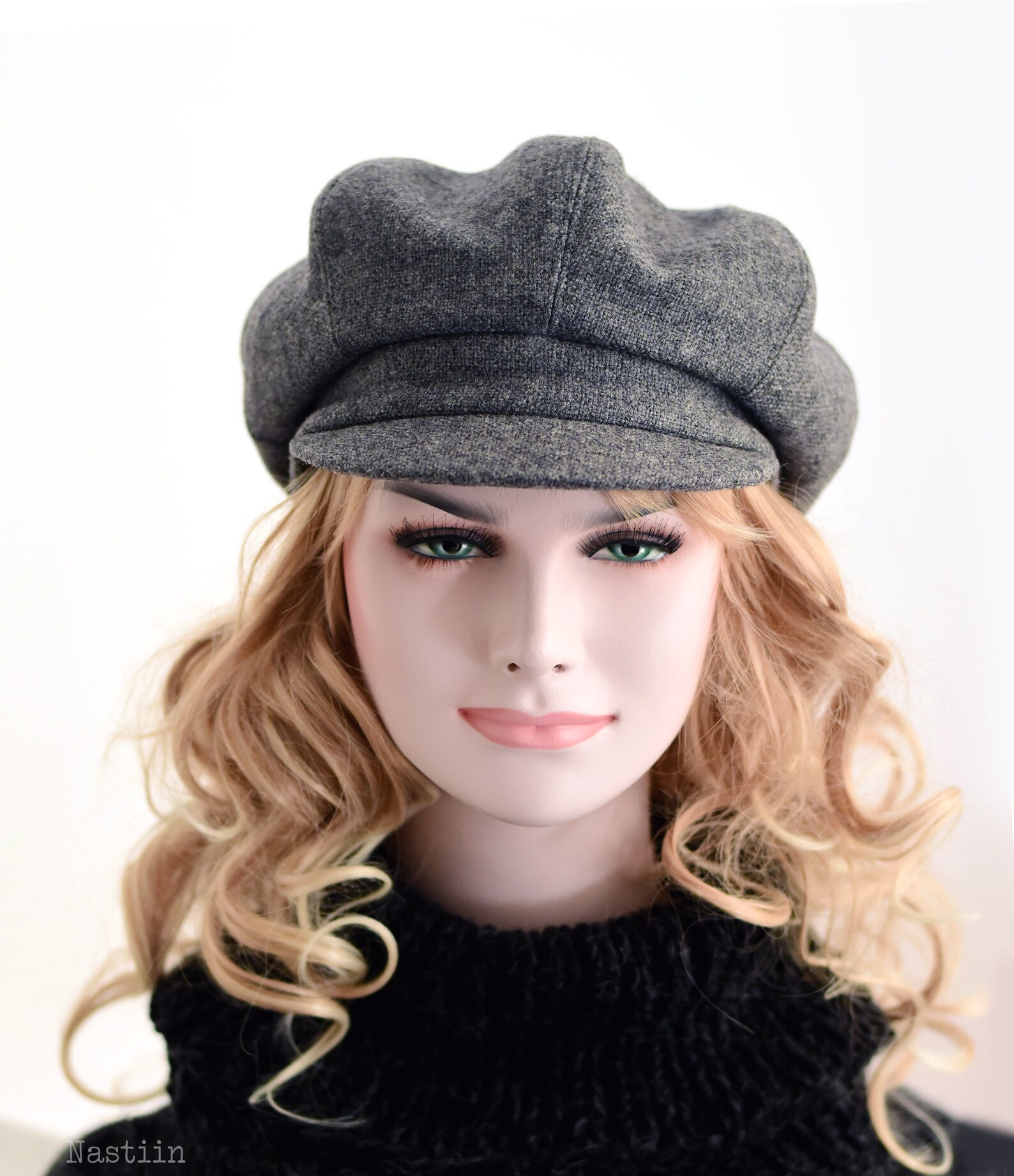 Unisex Newsboy Hat in Light Gray Baker Boy Hat for Men and | Etsy