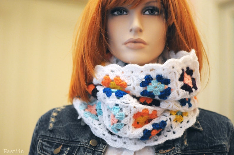 Crochet Loop Scarf for Women Handmade Scarf Knit Infinity Cowl - Etsy