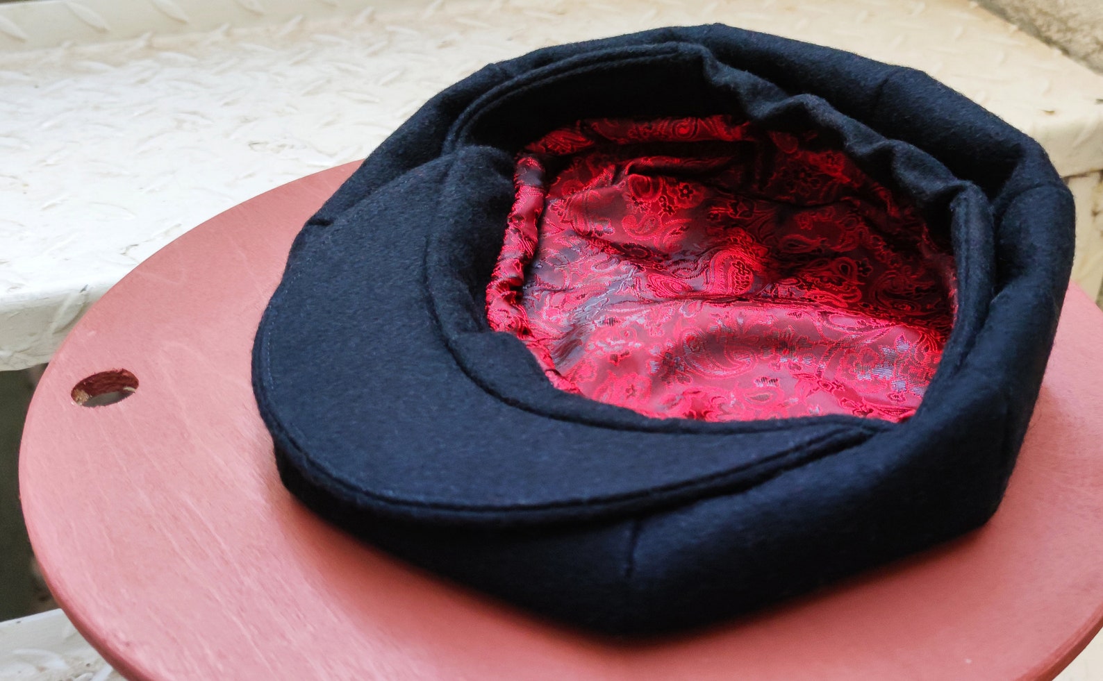 Russet Wool Newsboy Cap, Visor Beret, Handmade Slouch Hat - Etsy