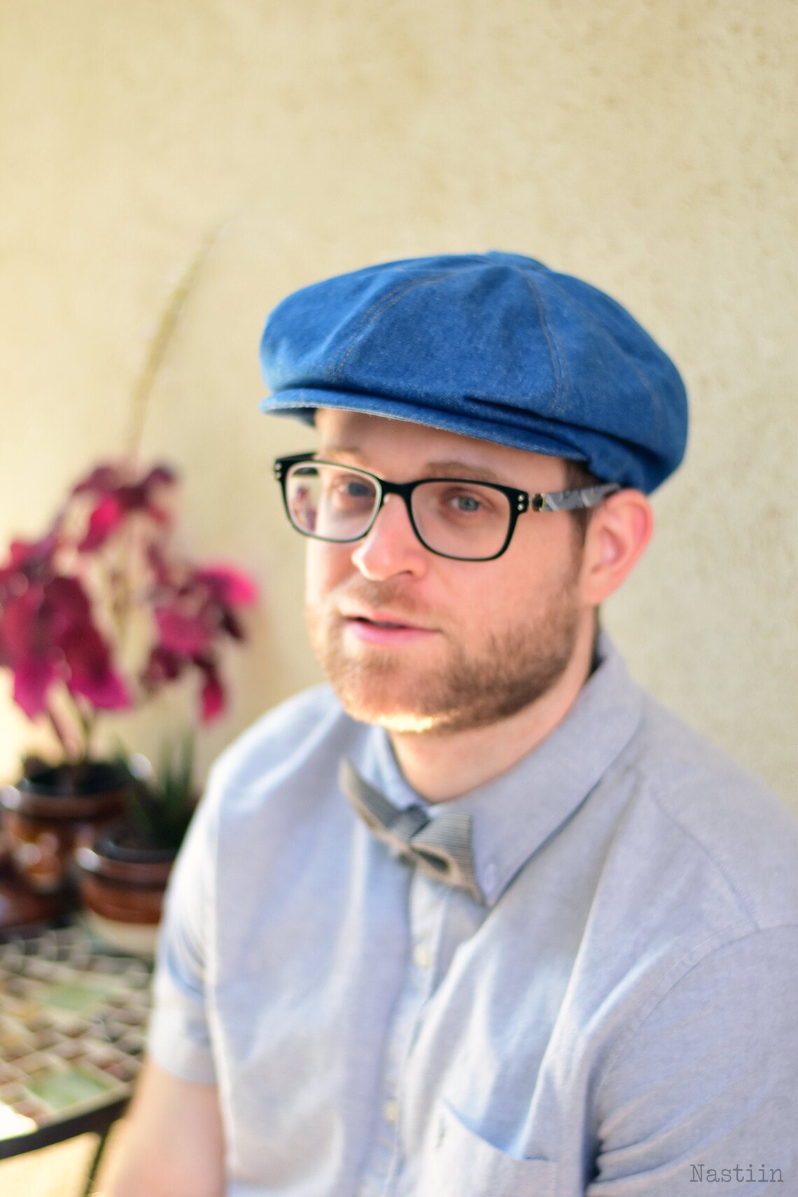 Summer Newsboy Cap in Blue Denim Blue Jeans Newsboy Hat - Etsy