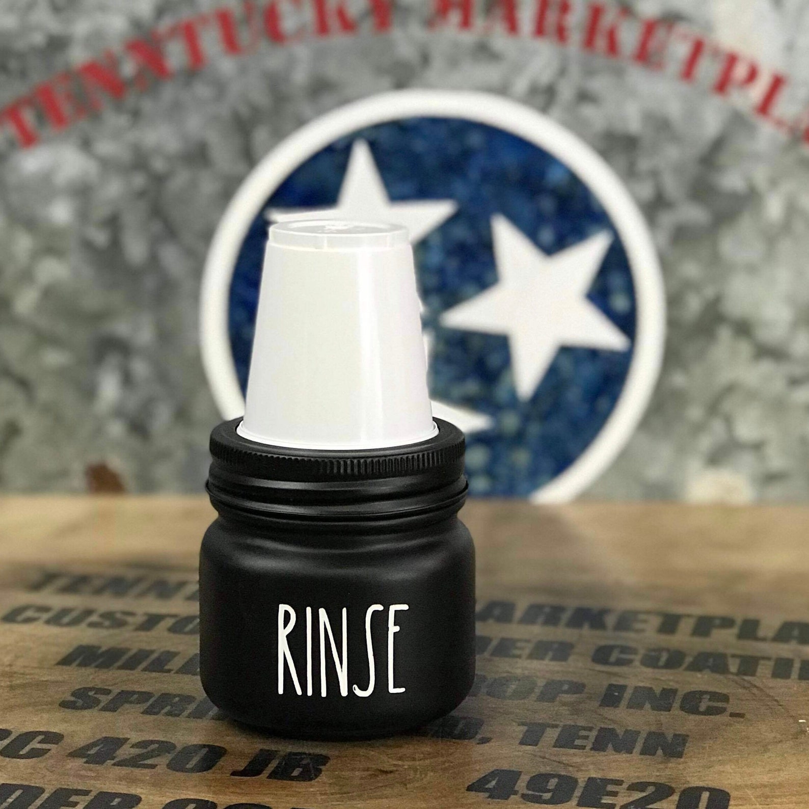 RINSE Bathroom Cup 3oz Dispenser Cream or Matte Black - Etsy
