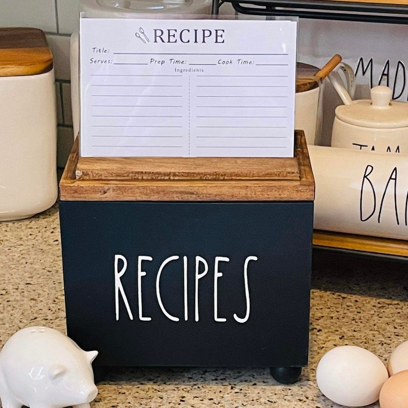 Recipe Box Dividers - Etsy