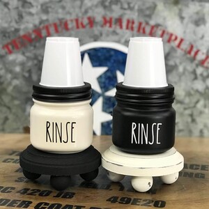 RINSE Bathroom Cup 3oz Dispenser Cream or Matte Black | Farmhouse ...