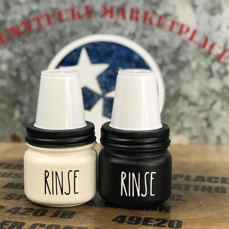 RINSE Bathroom Cup 3oz Dispenser Cream or Matte Black - Etsy