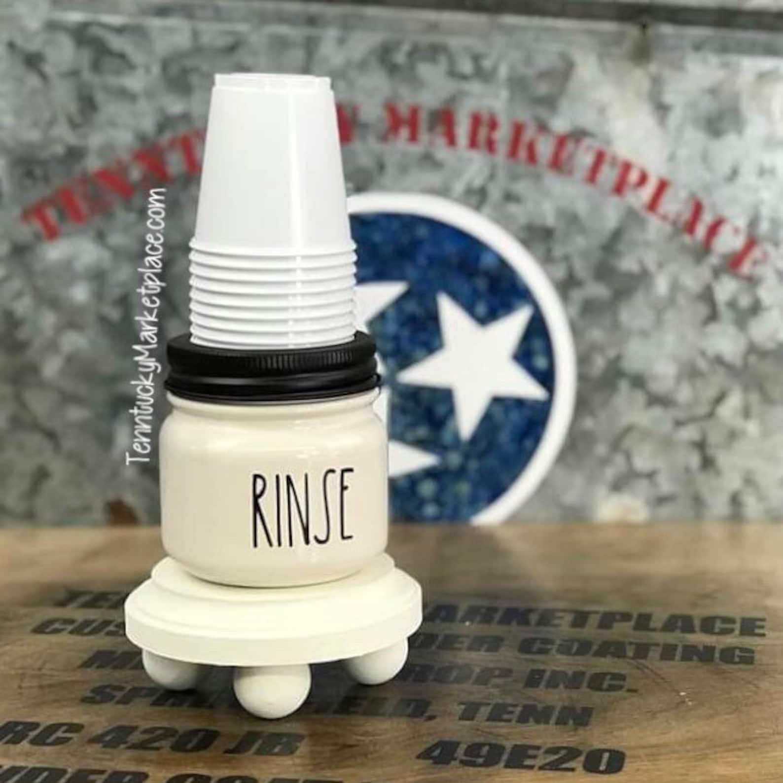 RINSE Bathroom Cup 3oz Dispenser Cream or Matte Black - Etsy