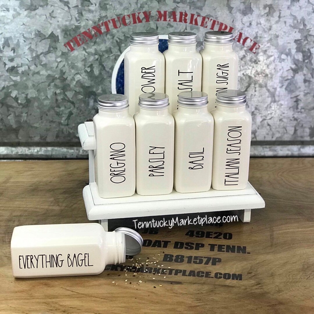 LARGE 8oz Spice Jar Set 8 Ounce Spice Jars, Pairs Well With Your Rae ...