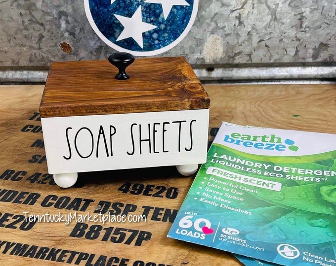 Dryer Sheet, Farmhouse, Dryer Sheet Box, Laundry Decor, Dryer Sheet ...