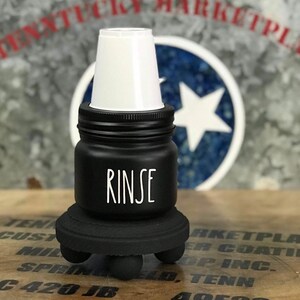 RINSE Bathroom Cup 3oz Dispenser Cream or Matte Black | Farmhouse ...