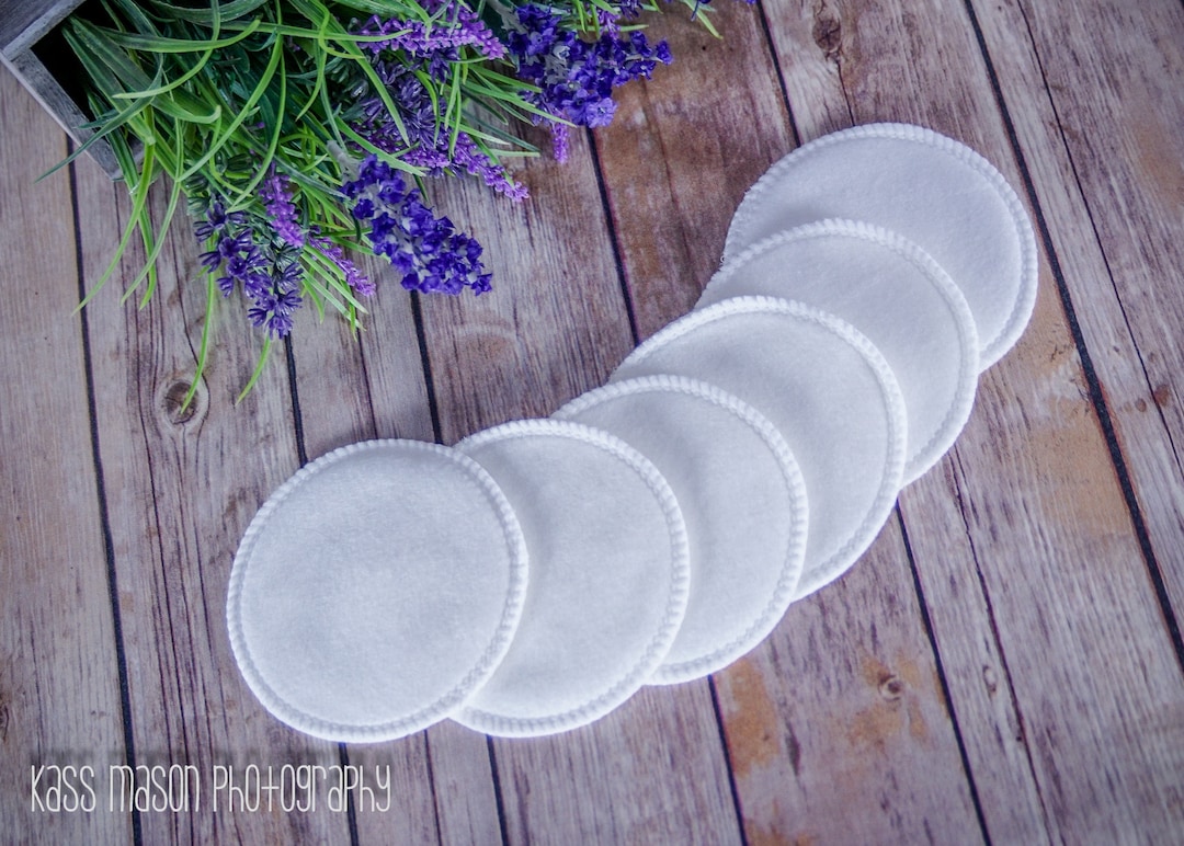 Organic Reusable Face Pads, Set of 6, Washable Makeup Removers - Etsy