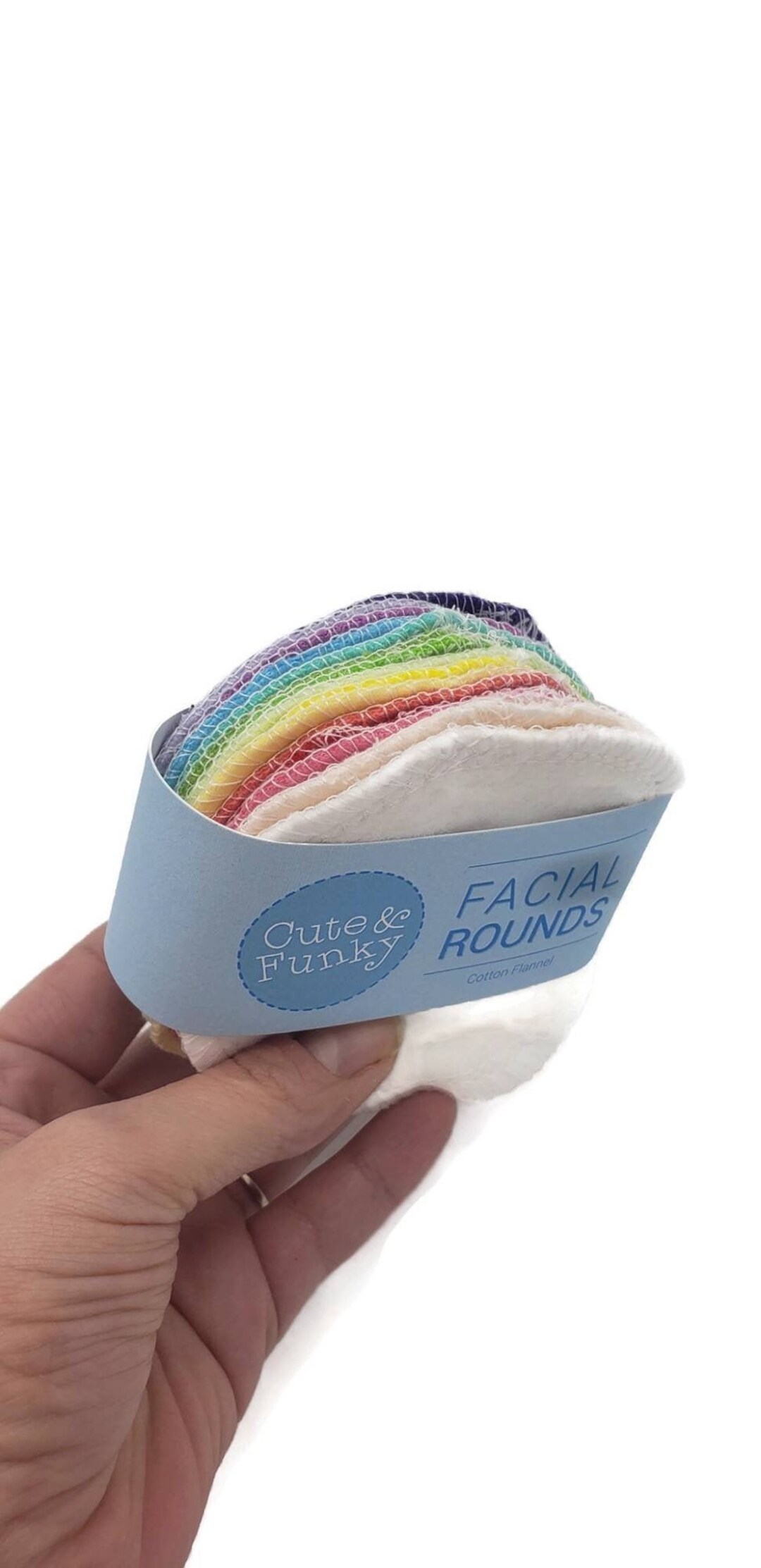 Reusable Cotton Rounds, 20 Random Solid Colored Makeup Removers ...