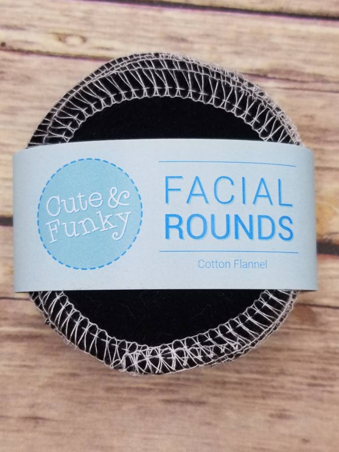 Reusable Cotton Rounds Black Makeup Removers Washable Facial Toner Pads ...