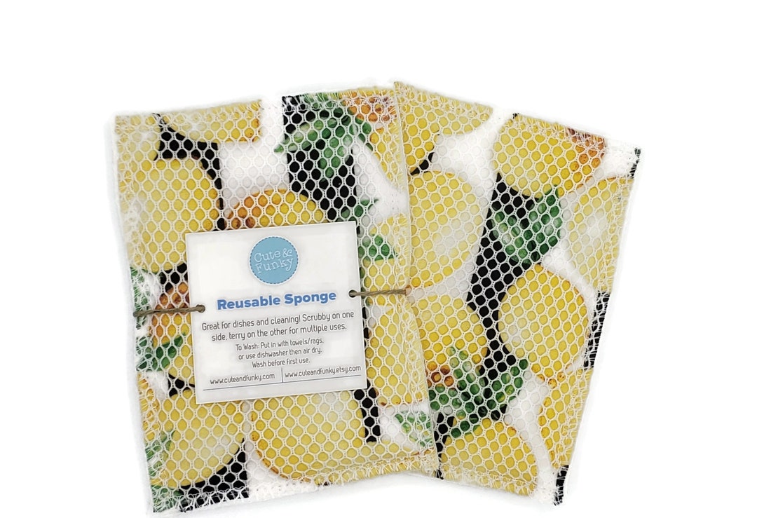 Reusable Sponge Zero Waste Kitchen Gift Washable Cloth - Etsy
