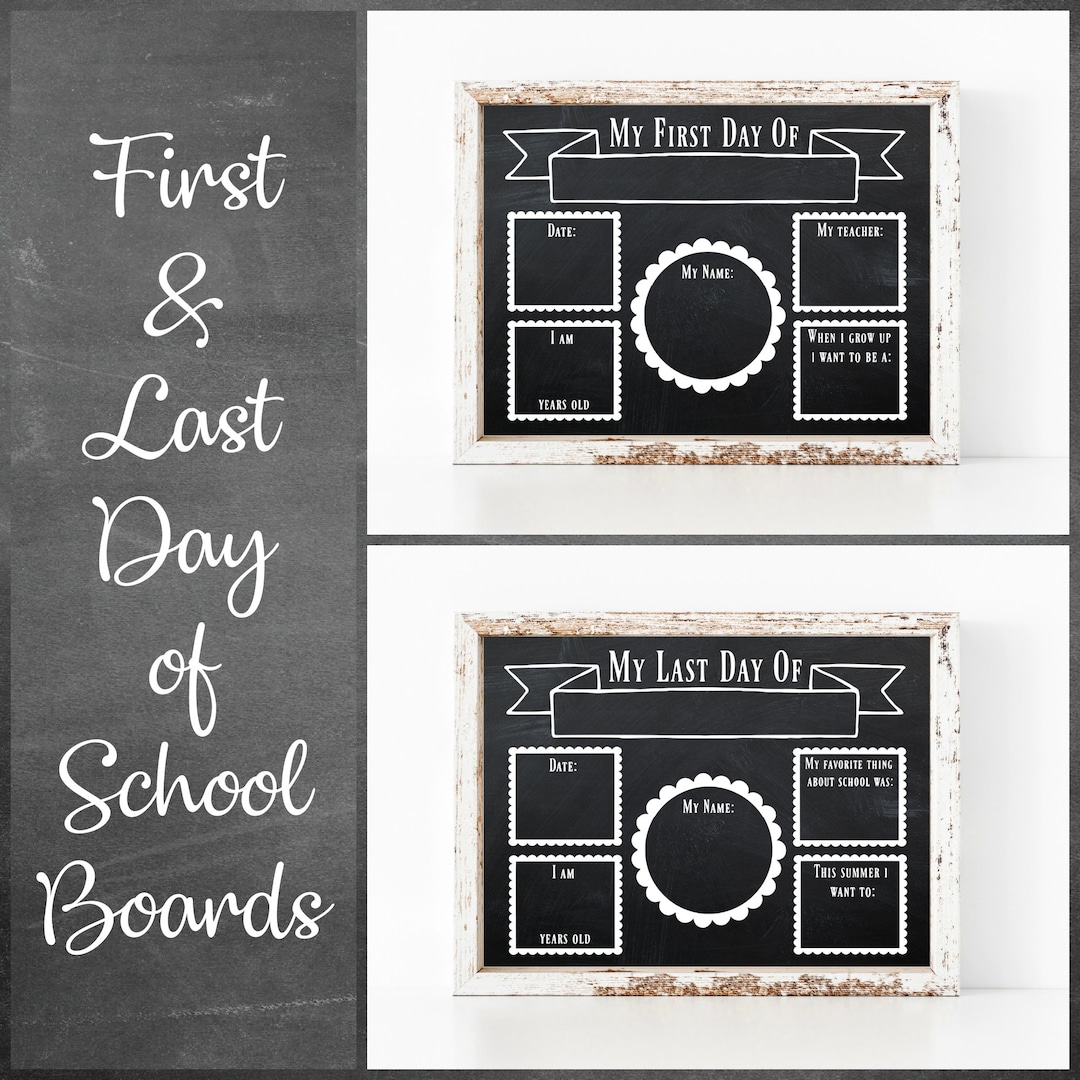 My First and Last Day of School SVG, Back to School Svgs, First and ...