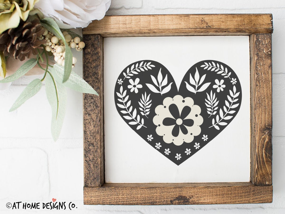 Boho Heart SVG / Heart Design SVG / Heart Svg / Heart Graphic - Etsy