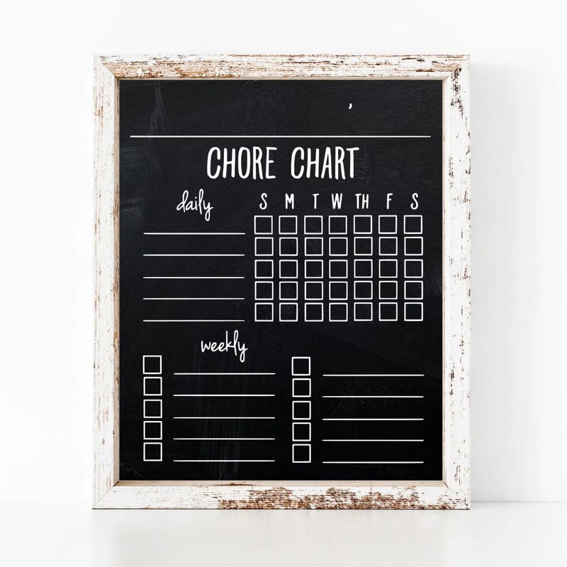 Chores Chart - Etsy