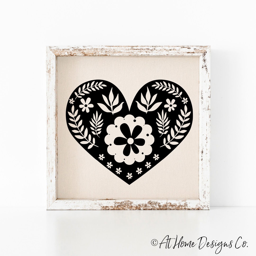 Boho Heart SVG / Heart Design SVG / Heart Svg / Heart Graphic / Heart ...