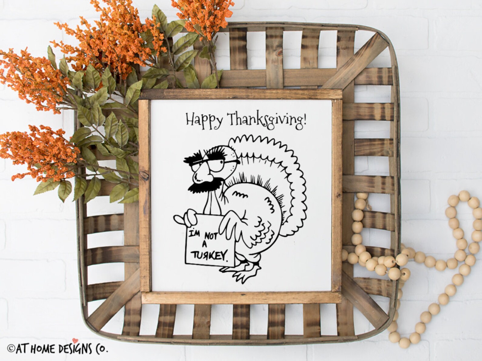 Happy Thanksgiving I'm Not a Turkey SVG / Funny - Etsy