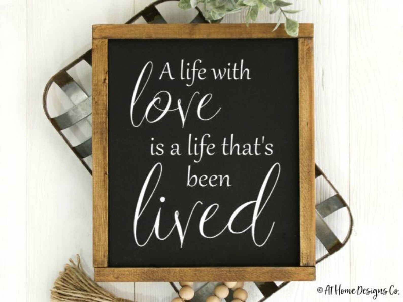 A Life With Love is a Life That's Been Lived SVG / | Etsy