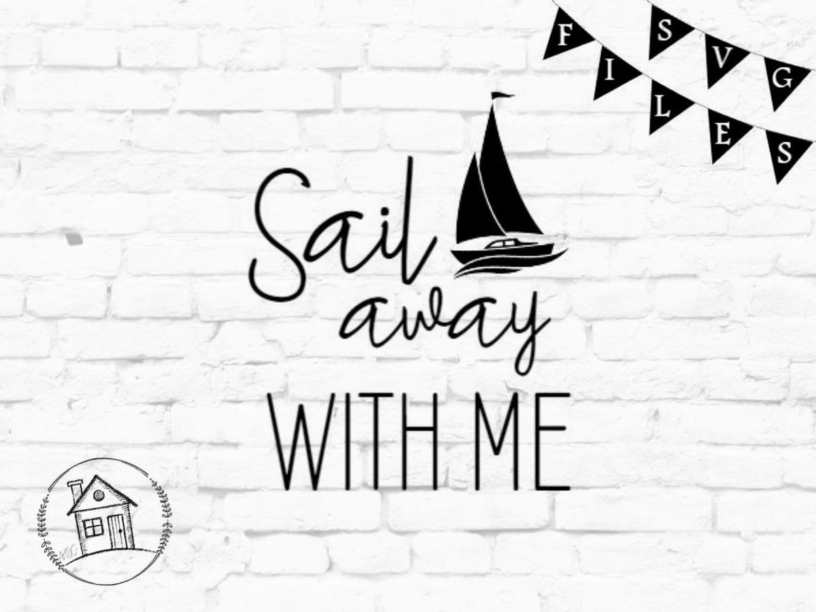 Sail Away With Me SVG / Coastal SVG / Beach Svg / Beach Decor | Etsy