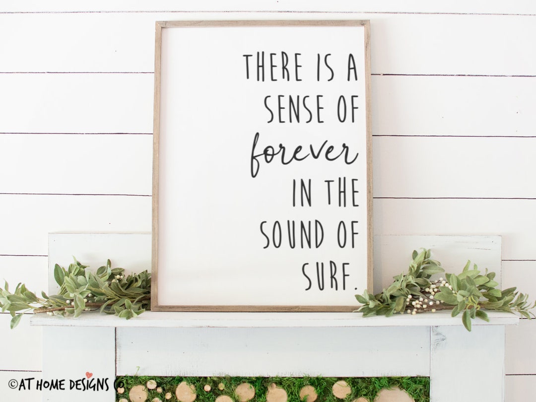 There is a Sense of Forever in the Sound of Surf SVG / Beach - Etsy