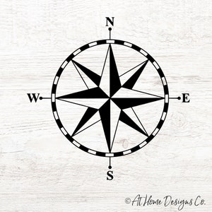 Compass SVG / Nautical Compass Svg / Nautical Decor / Compass Clip Art ...