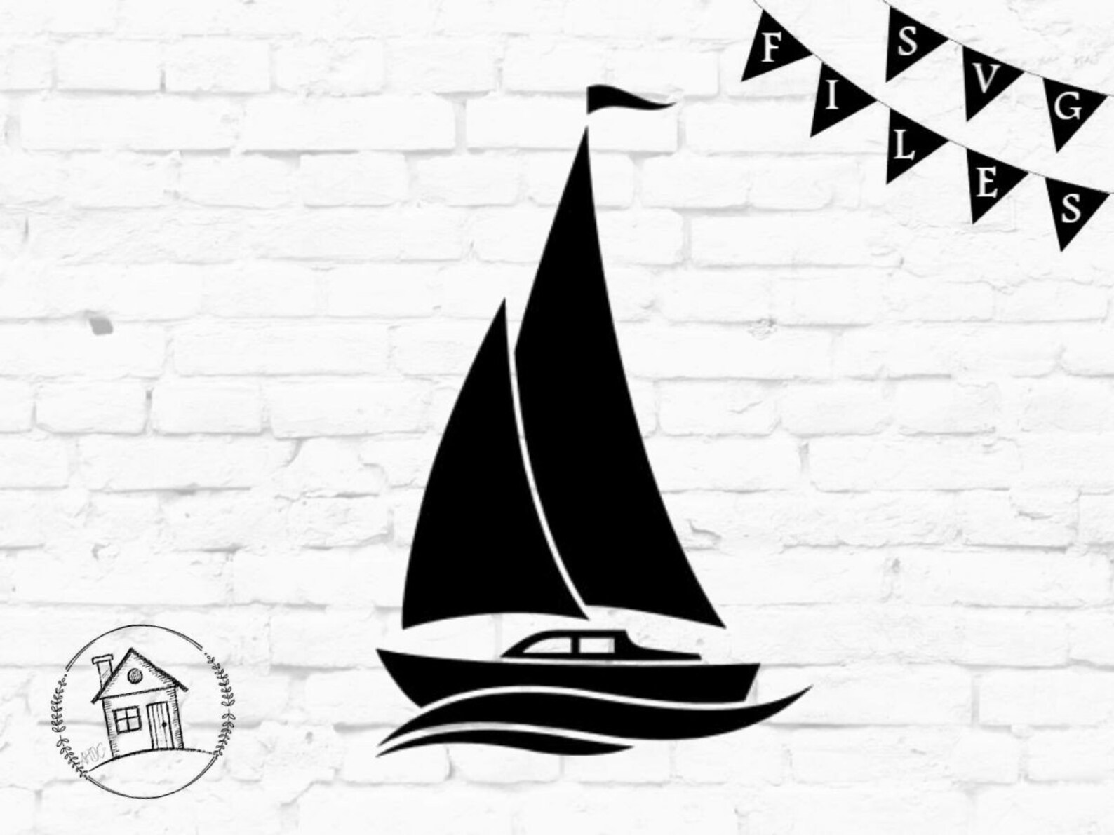 Sailboat SVG / Sailboat Mantle Art / Nautical SVG / Nautical - Etsy