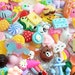 Cute Charm Mix - 50 Pc Variety of Animal Food Kawaii Cabochon Pendants ...