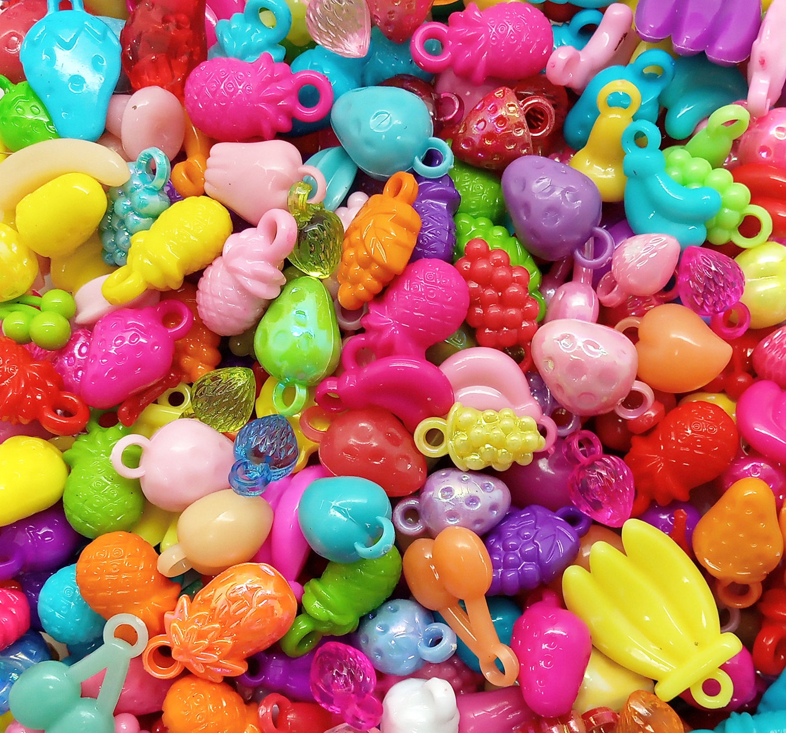 Fruit Charms Mix Kawaii Charm Bracelet Charms Cute Fruit - Etsy