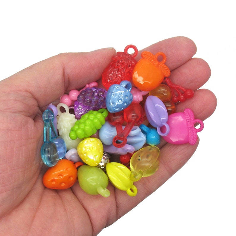 Fruit Charms Mix Kawaii Charm Bracelet Charms Cute Fruit | Etsy