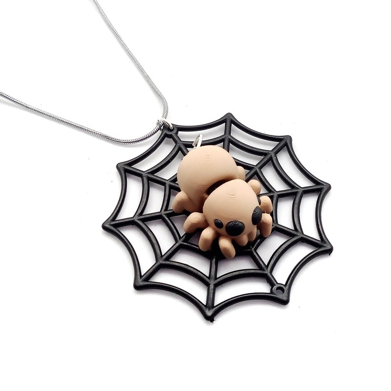Spider Web Necklace - Etsy