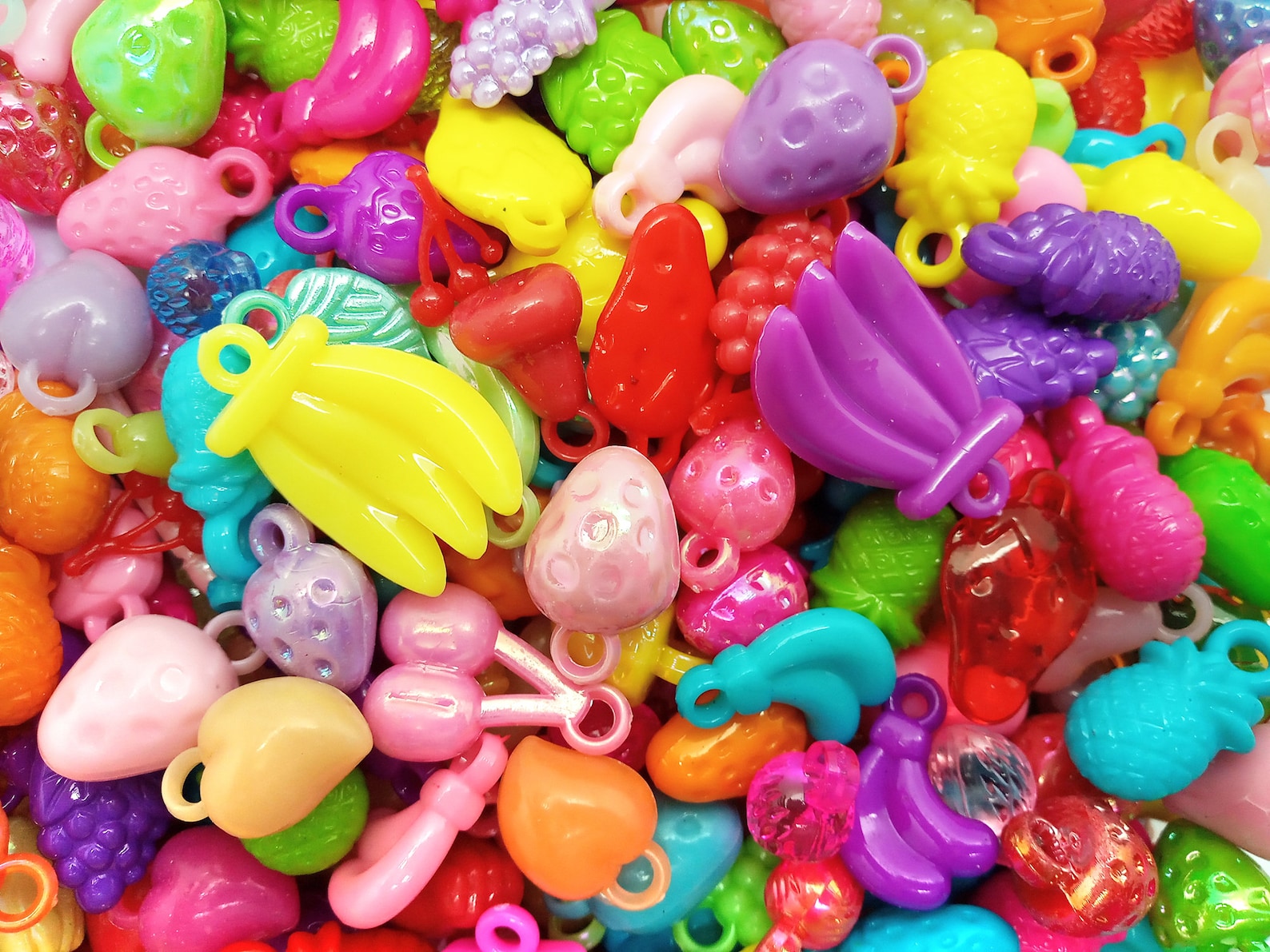 Fruit Charms Mix Kawaii Charm Bracelet Charms Cute Fruit - Etsy